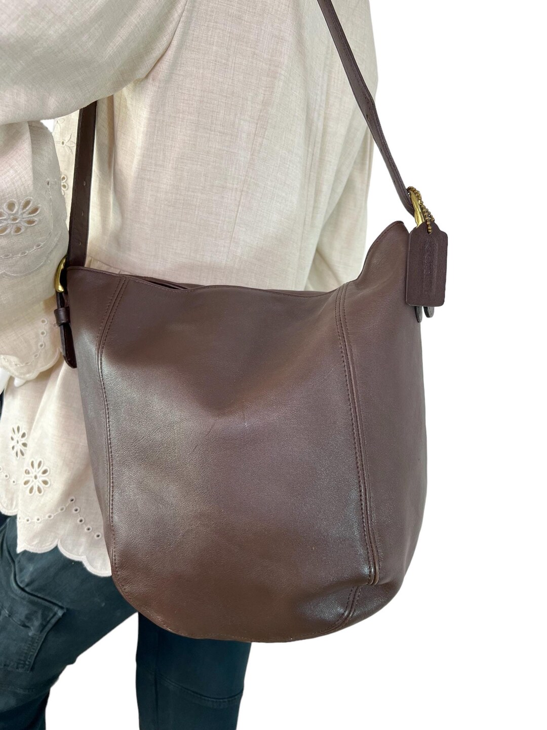 Vintage Coach Monterrey Hobo Shoulder Bag 4027 Brown Leather Early 1980 ...