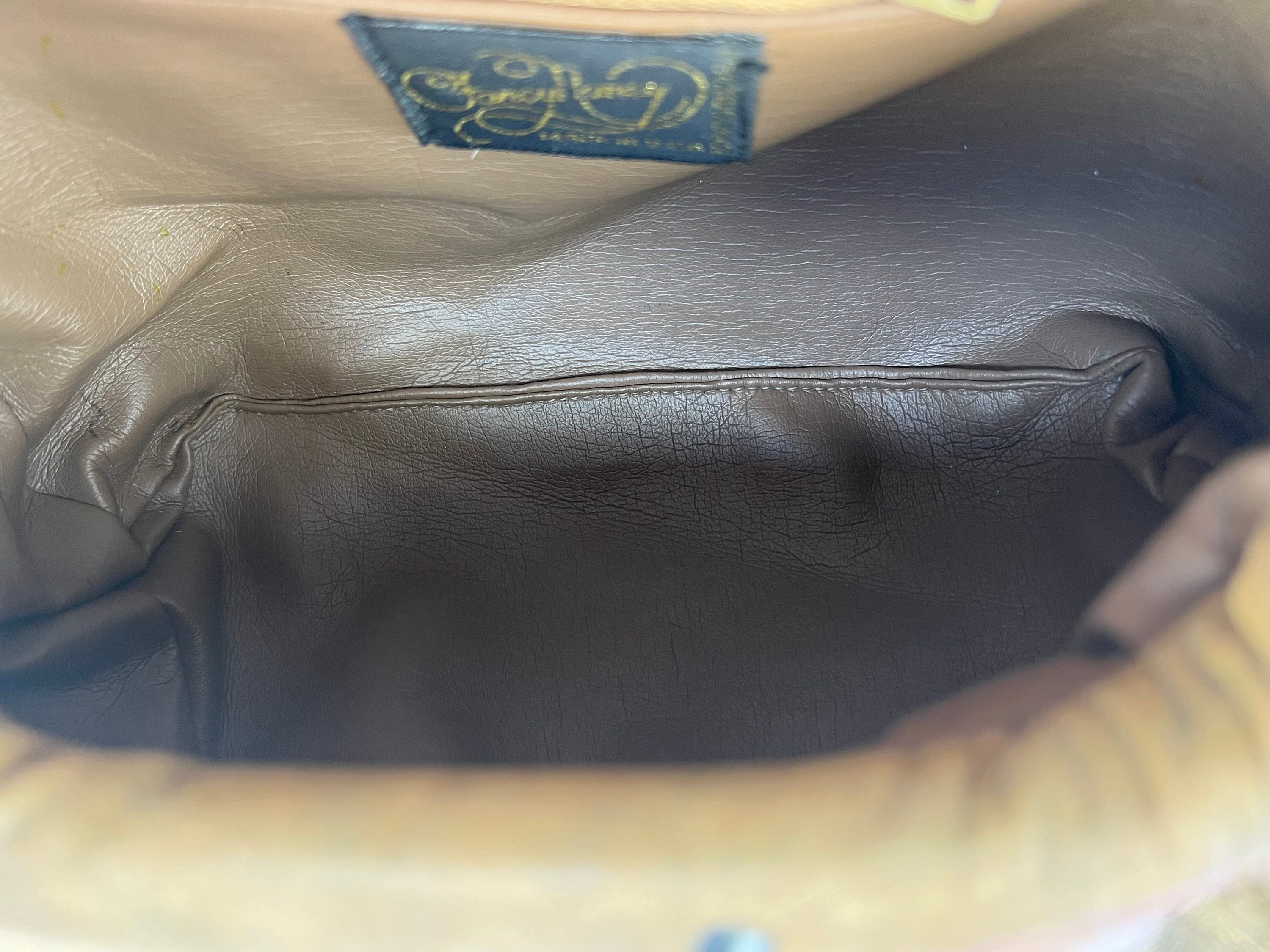 Fancy Nancy Vintage C. 1980's Leather Handpainted Hinged Pouch ...