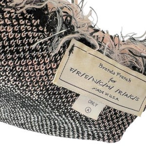 Vintage BRENDA FRENCH French Rags Hand Loomed Open Vest With Fringe M ...