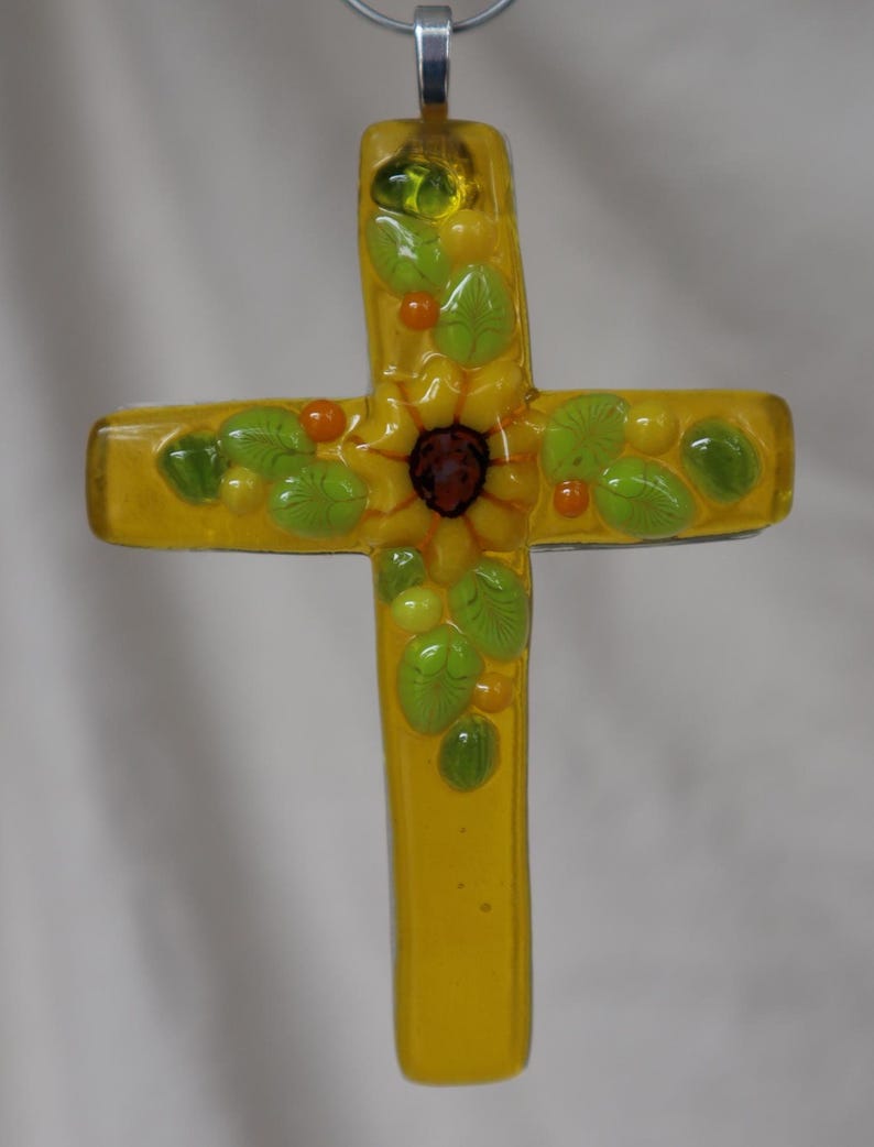 Cross - Handmade Fused Glass - Unique and Elegant - Etsy