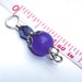 Periwinkle Knitting Stitch Markers With Hand Twisted Wire. - Etsy