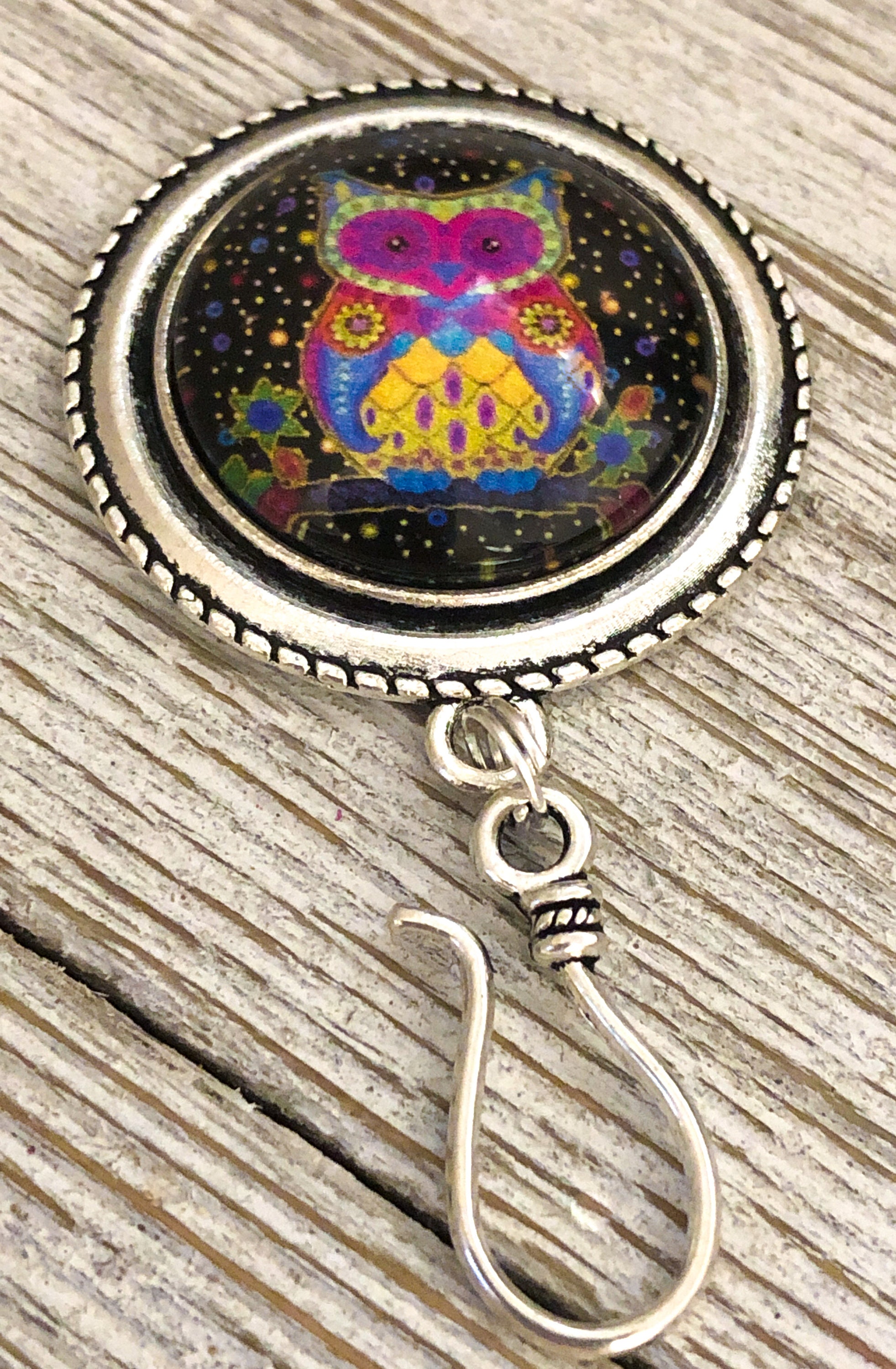 Magnetic Portuguese Knitting Pin Boho Owl Gift for Knitters | Etsy