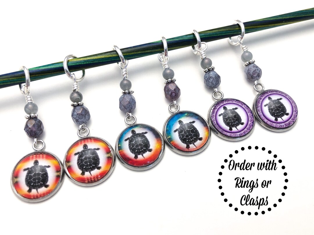 Turtle Stitch Markers for Knitting or Crochet, Gift for Knitters ...