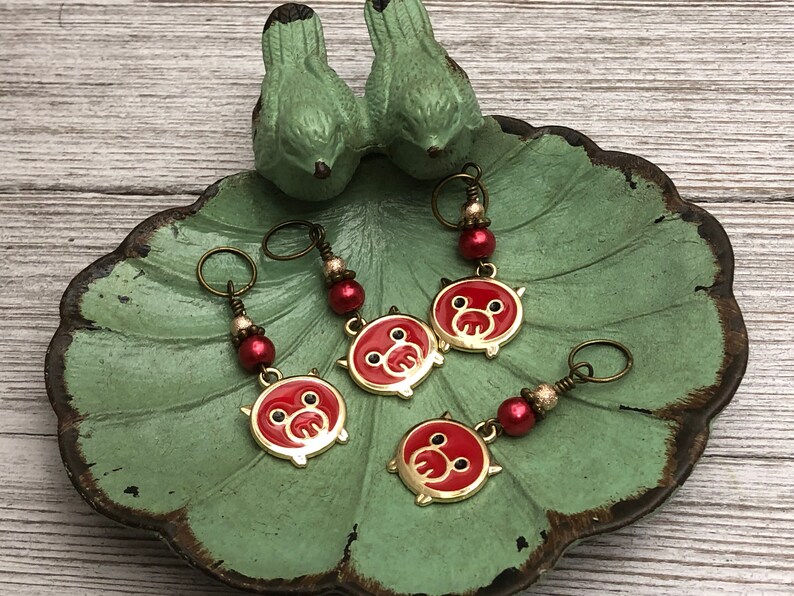 Pig Stitch Markers for Knitting Knitting Gift Mother's | Etsy