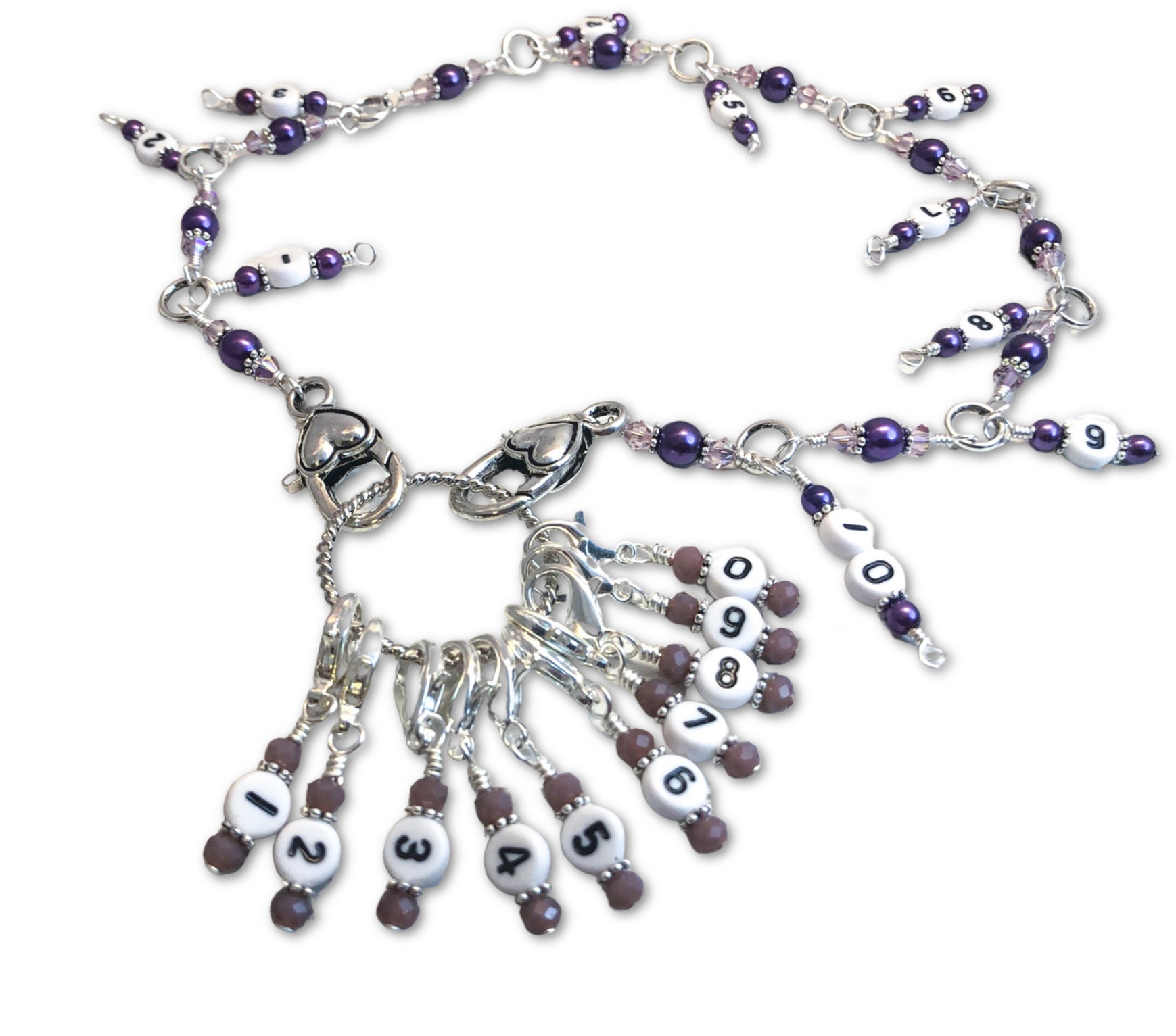 Knitting Row Counter Chain for Knitters Knitting Gift for | Etsy