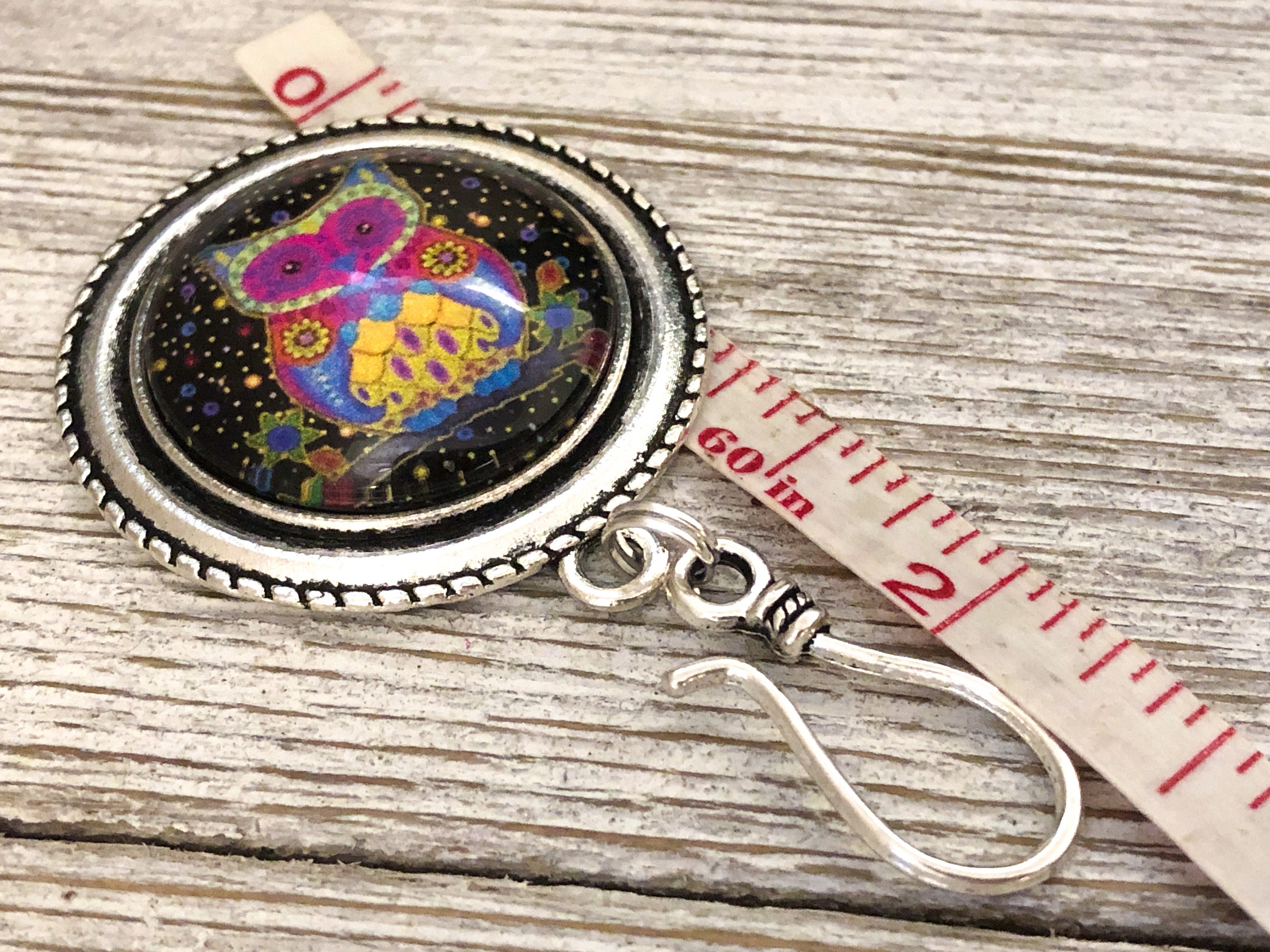 Magnetic Portuguese Knitting Pin Boho Owl Gift for Knitters | Etsy