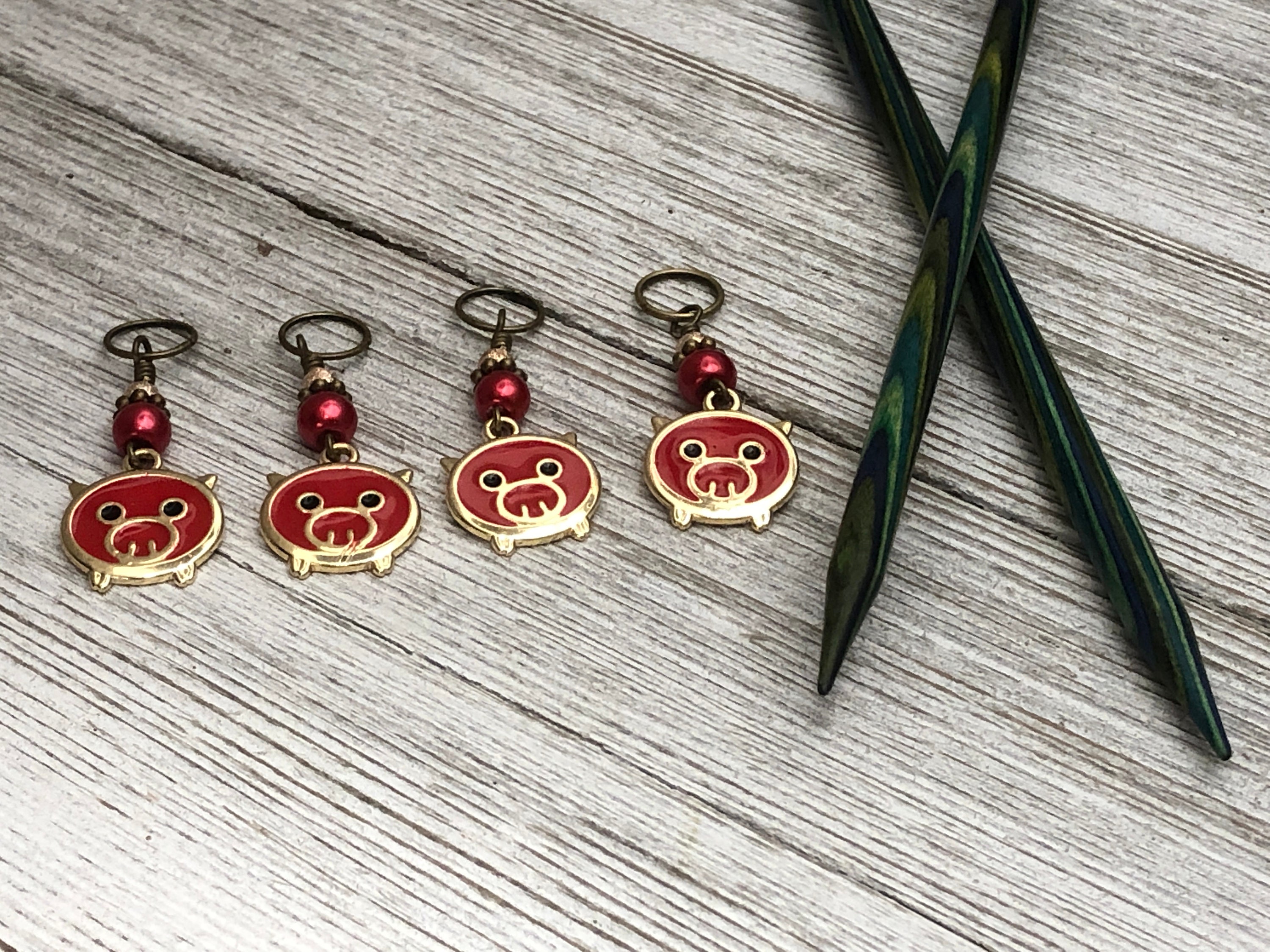 Pig Stitch Markers for Knitting Knitting Gift Mother's | Etsy
