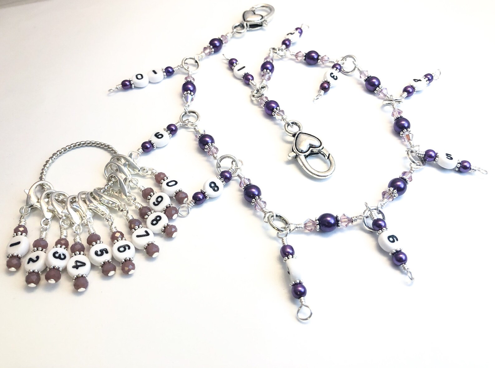 Knitting Row Counter Chain for Knitters Knitting Gift for | Etsy