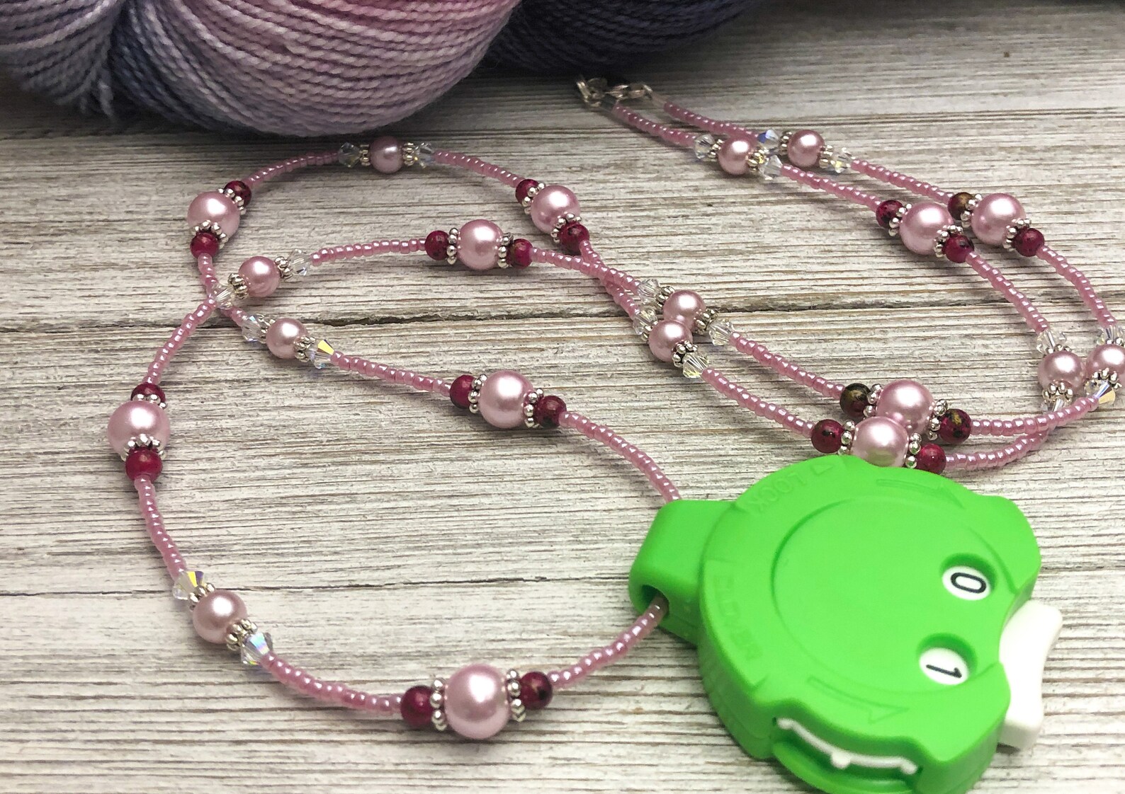 Locking Row Counter Necklace for Knitting or Crochet Stitch | Etsy