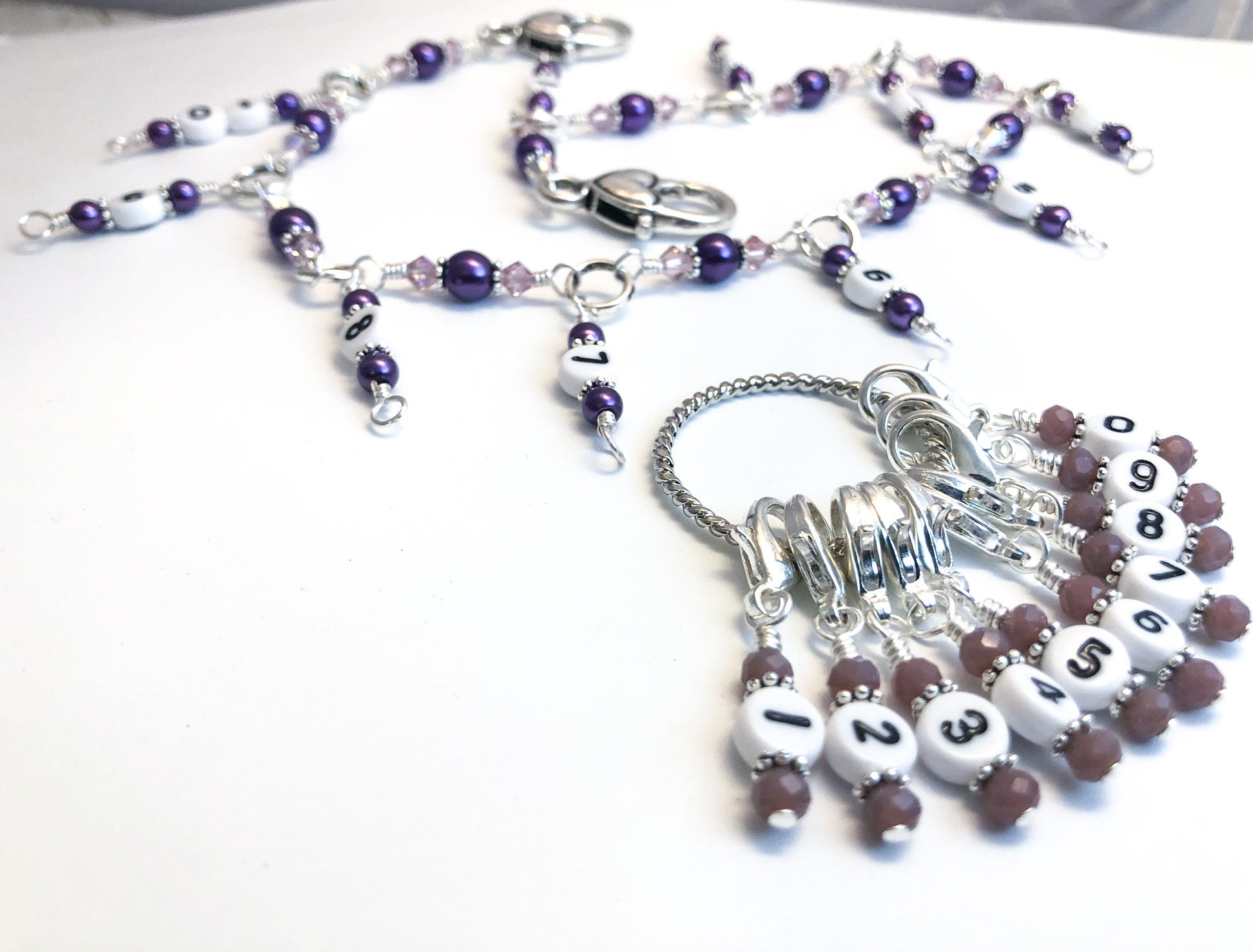 Knitting Row Counter Chain for Knitters Knitting Gift for | Etsy