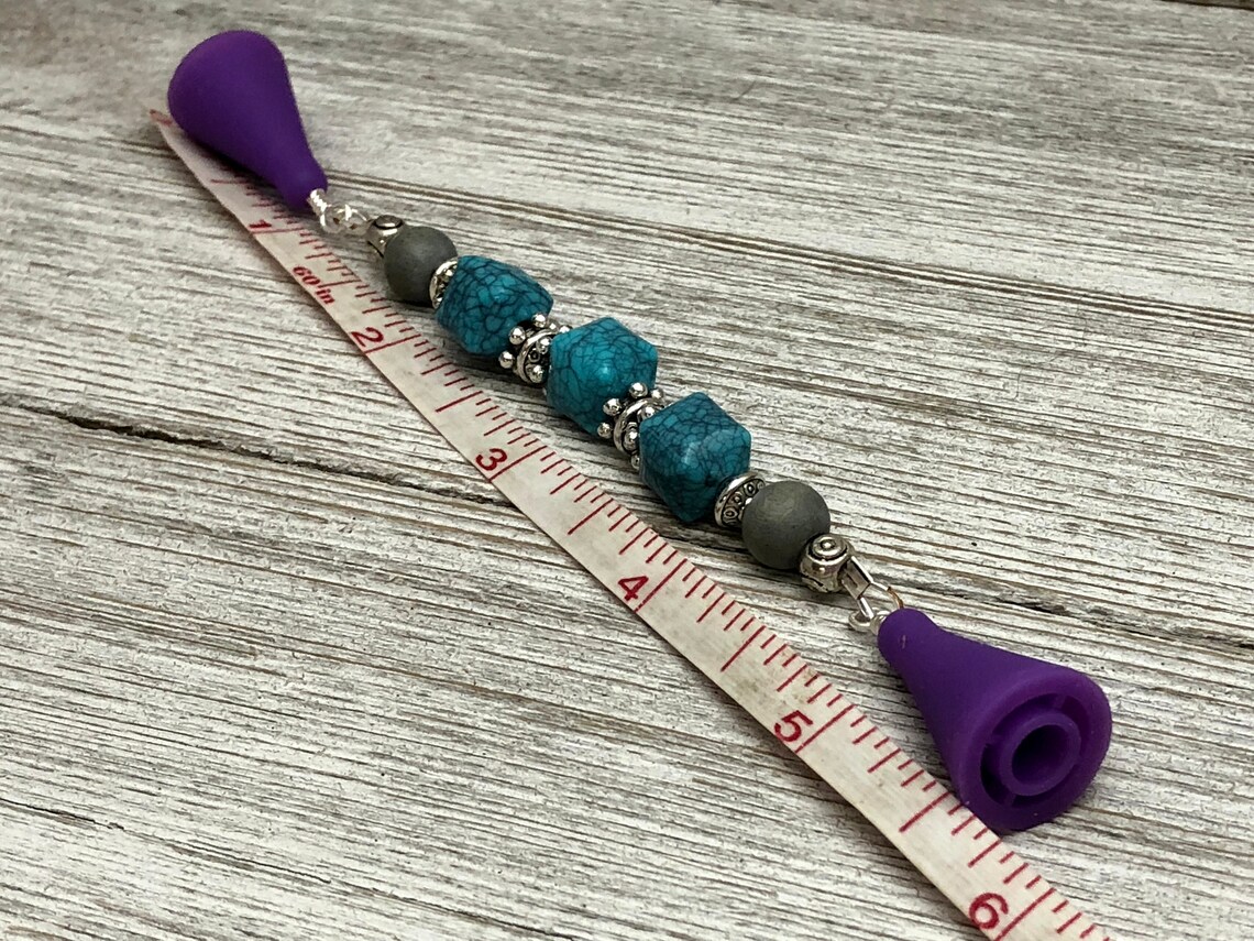 Beaded Knitting Needle Point Protector Stitch Holder Gift - Etsy