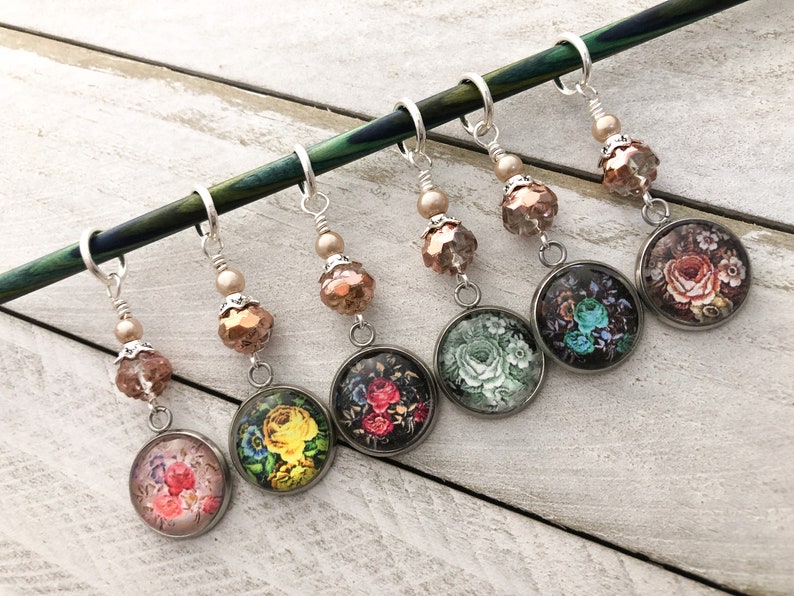 Flower Stitch Markers for Knitting Birthday Gifts for | Etsy
