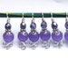 Periwinkle Knitting Stitch Markers With Hand Twisted Wire. - Etsy
