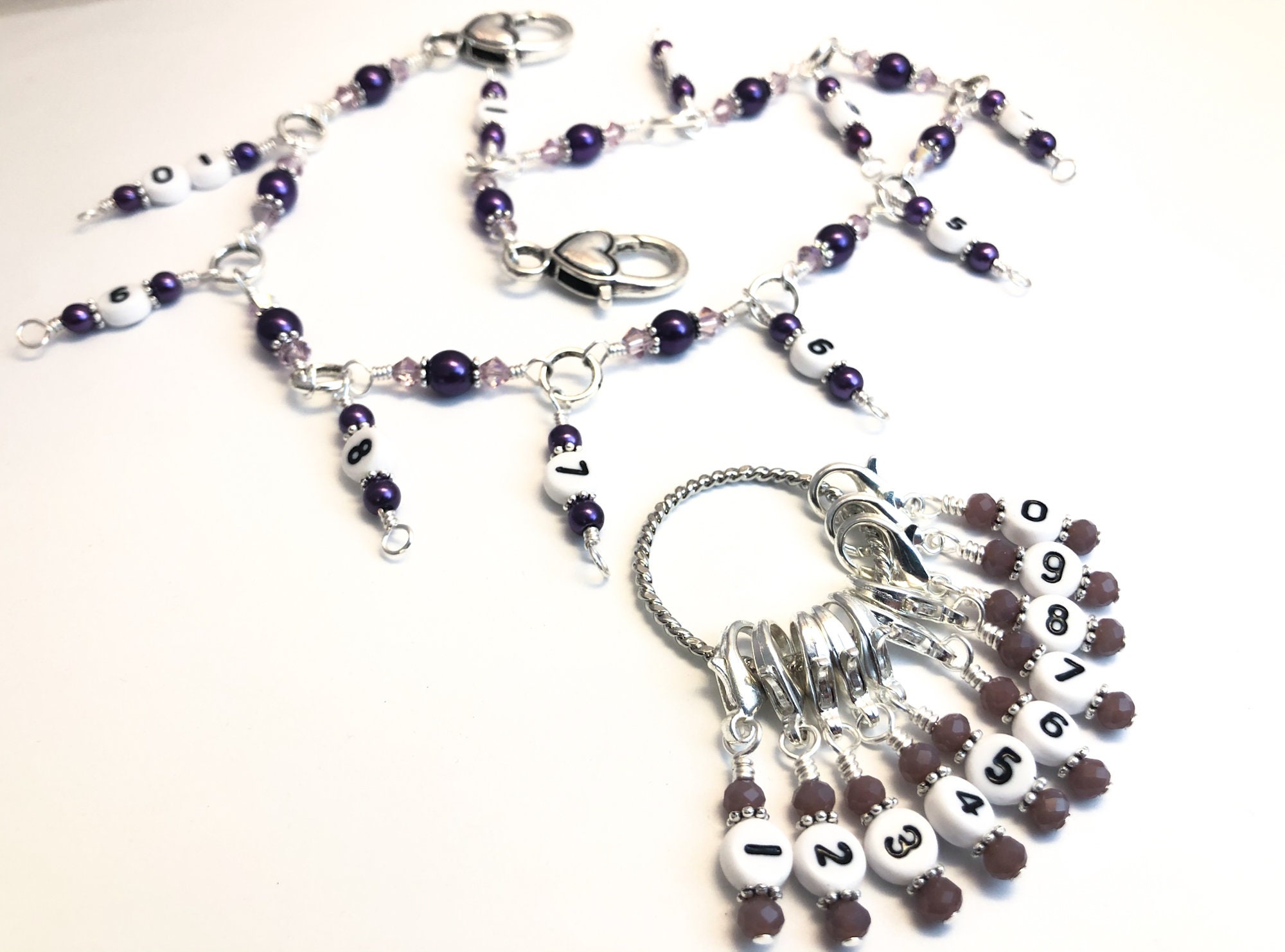 Knitting Row Counter Chain for Knitters Knitting Gift for | Etsy