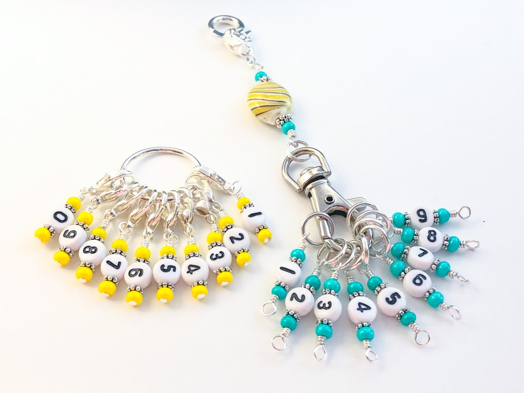 Row Counter Stitch Markers for Knitting or Crochet, Gifts for Knitter ...