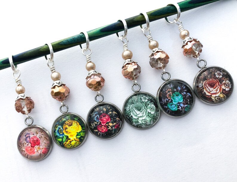 Flower Stitch Markers for Knitting Birthday Gifts for | Etsy