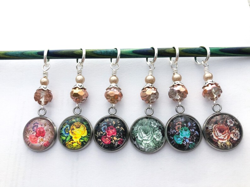 Flower Stitch Markers for Knitting Birthday Gifts for | Etsy