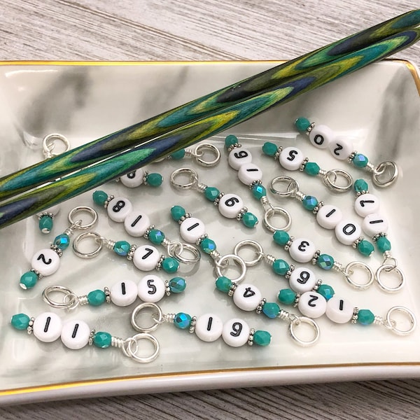 Numbered Stitch Markers - Etsy
