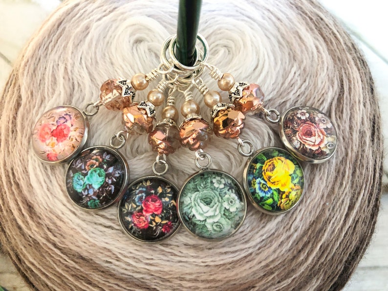 Flower Stitch Markers for Knitting Birthday Gifts for | Etsy