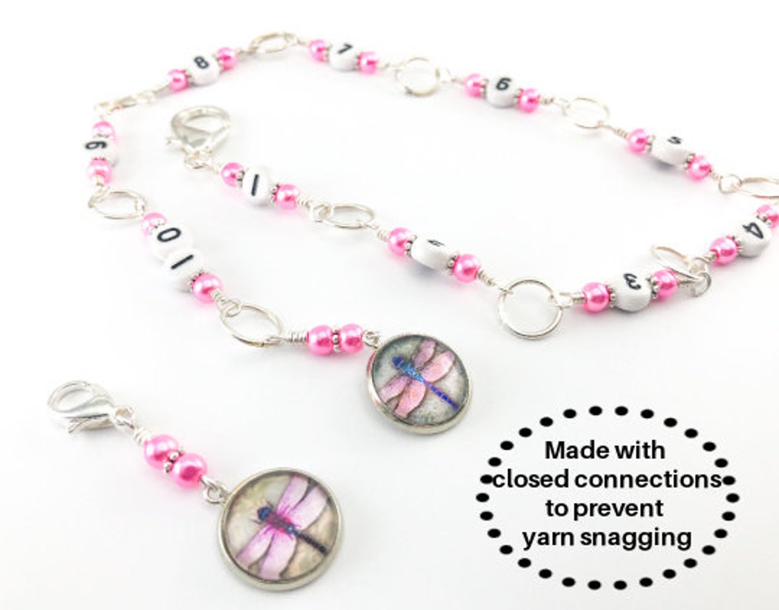 Dragonfly Chain Row Counter for Knitting Progress Keeper | Etsy