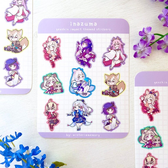 Paper, Party & Kids Sayu Genshin Impact Stickers Inazuma Vinyl ...