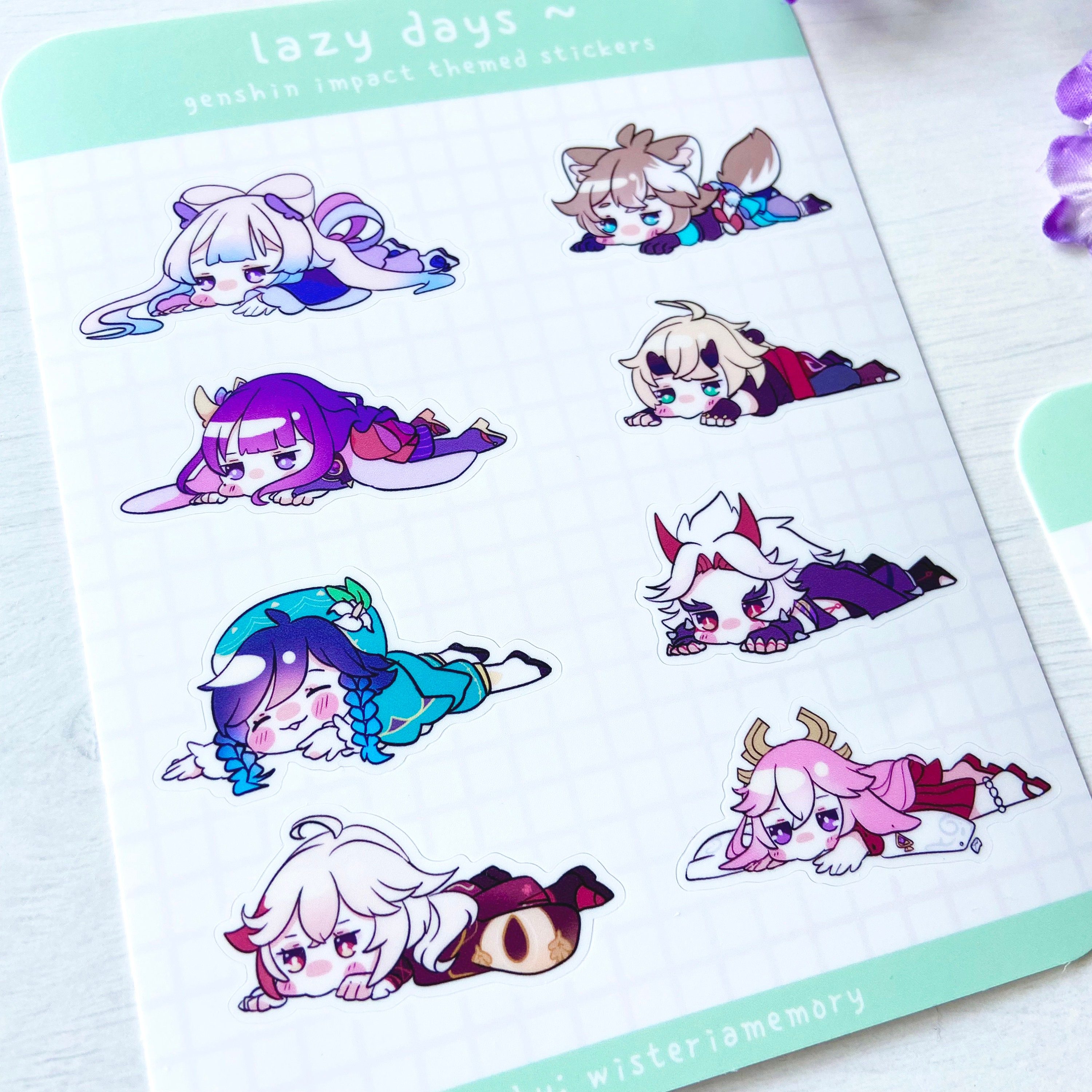 Paper, Party & Kids Sayu Genshin Impact Stickers Inazuma Vinyl ...