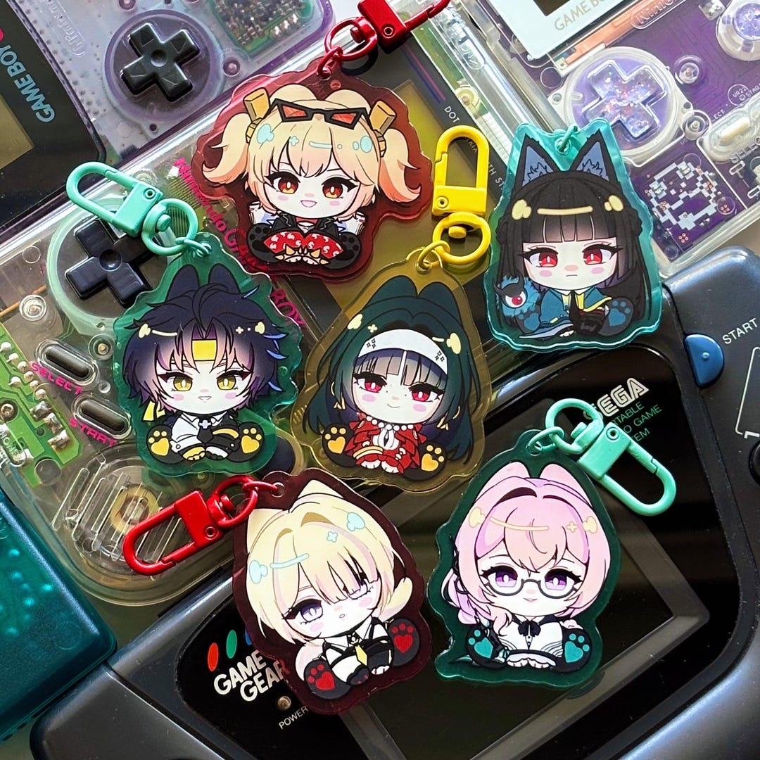 Zenless Zone Zero Keychain - Astra Yao, Evelyn, Hoshimi Miyabi, Burnice ...