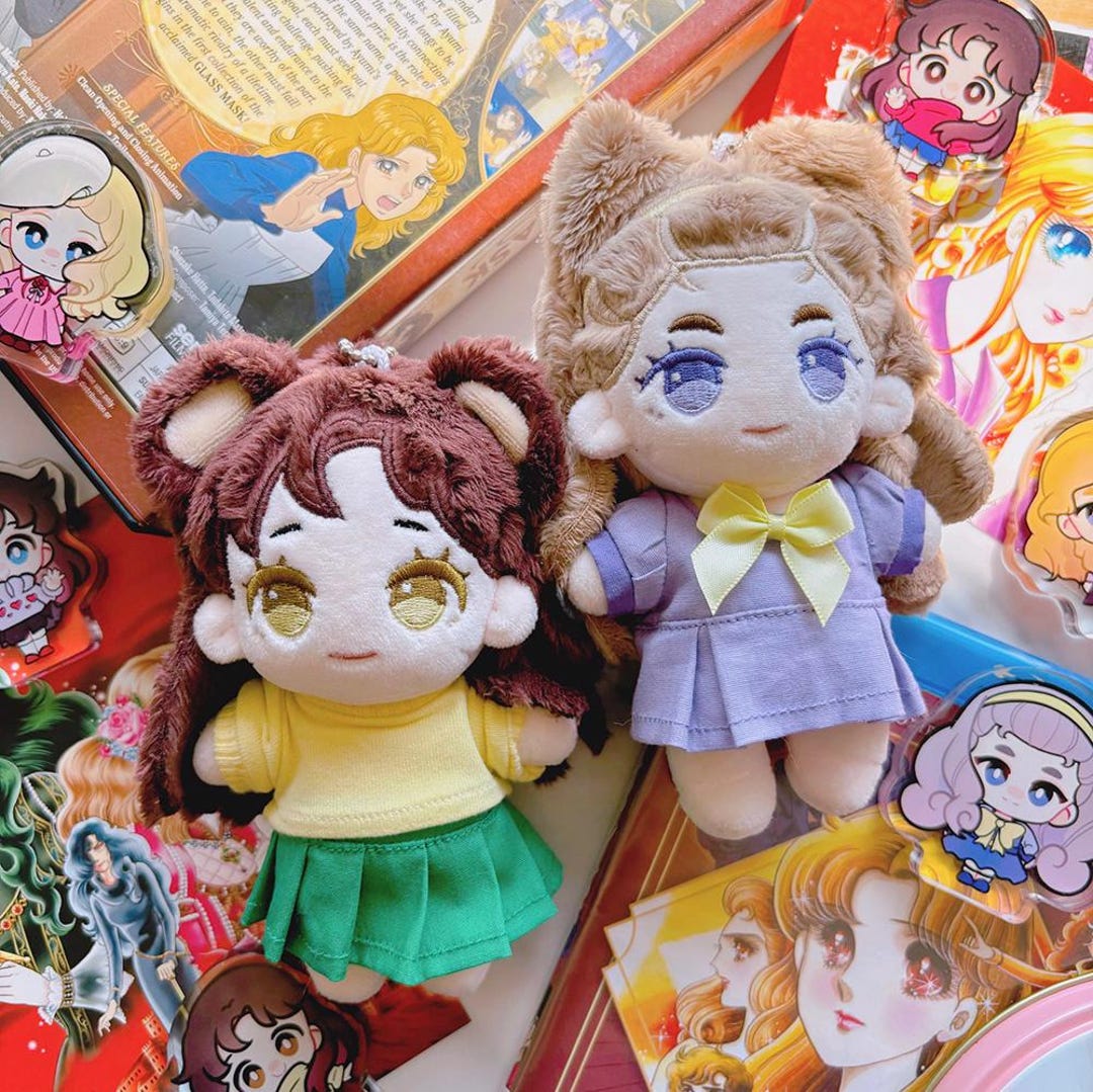 Glass Mask Maya and Ayumi Plushies / Glass No Kamen - Etsy