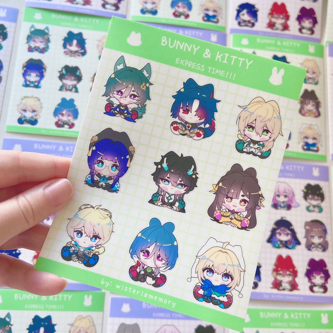 Honkai Star Rail Sticker Sheet - Blade, Pela, Lynx, Natasha, Yukong ...