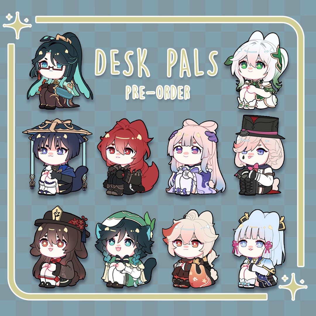 Genshin Impact Desk Pals Volume 3 Xiao, Diluc, Ayaka, Nahida, Wanderer, Scaramouche, Kazuha ...