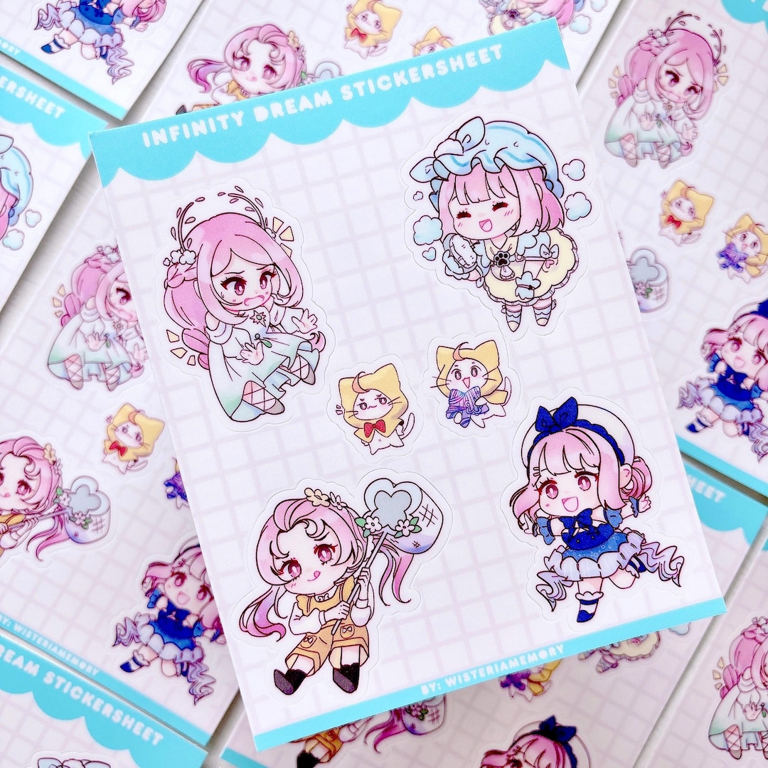 Infinity Nikki Sticker Sheet- Nikki and Momo - Love Nikki - Etsy