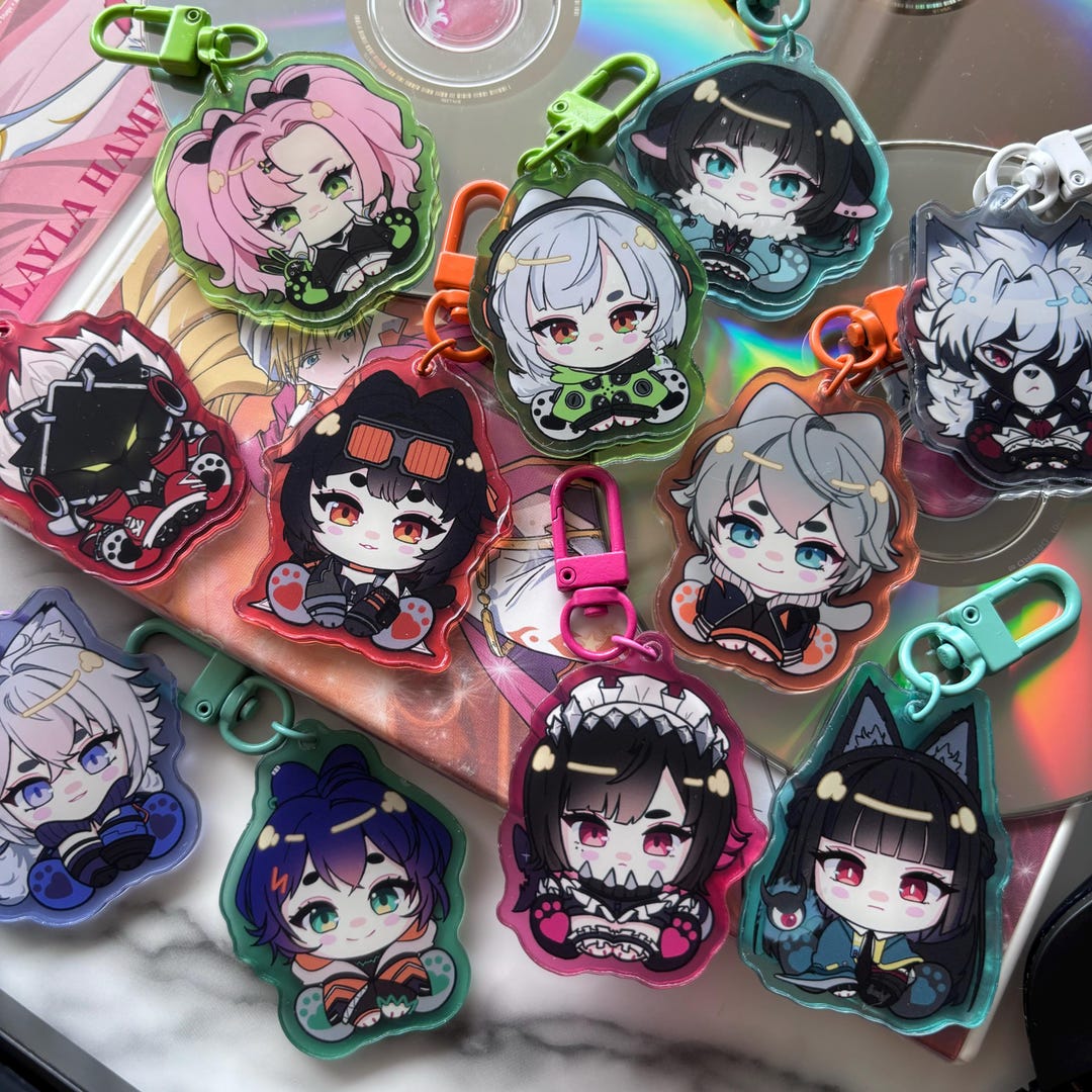 Zenless Zone Zero Keychains - ZZZ Charms: Lycaon, Grace, Ellen, Wise ...