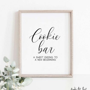 Cookie Bar Sign,dessert Bar Sign,wedding Signs,cookie Table Sign ...