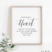 Please Sign A Heart Sign, Please Sign, Heart Guestbook Sign, Guestbook ...