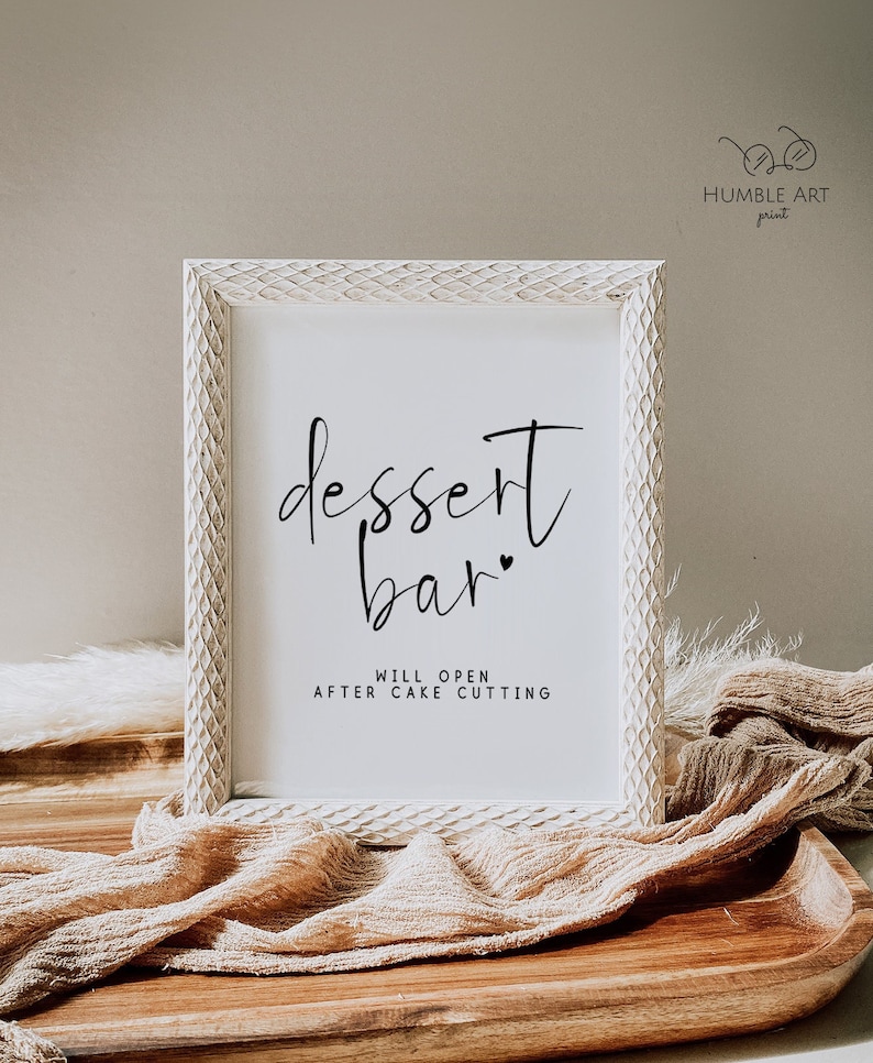 Dessert Bar Sign Printable Dessert Table Sign Dessert Table - Etsy