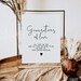 Generations of Love Sign, Family Table Sign, Generations Sign, Modern ...