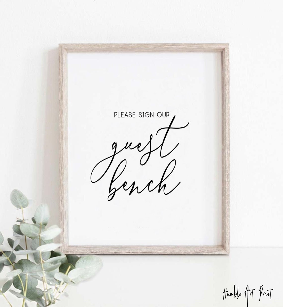 Please Sign Our Guest Bench, Wedding Guest Book Sign, Wedding Guestbook ...