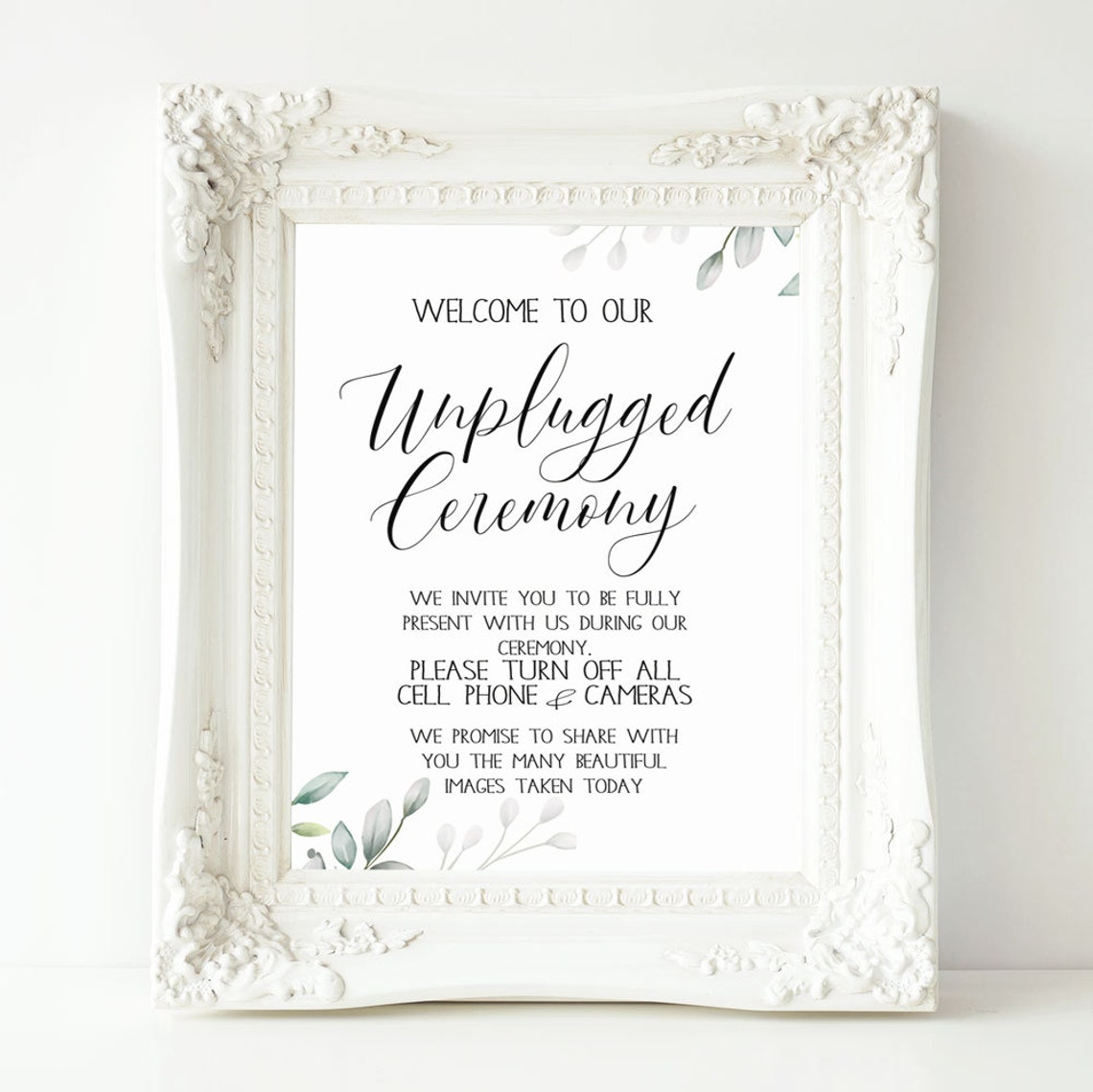 Unplugged Wedding Sign Wedding Signage Wedding Signs - Etsy
