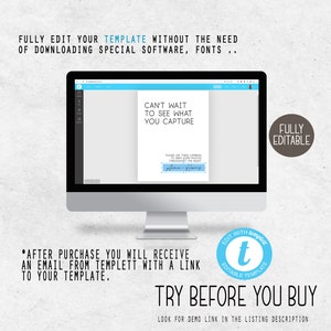 Wedding Disposable Camera Template Sign, Can't Wait to See What You ...