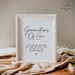 Generations of Love Sign Printable, Modern Minimalist Wedding Sign ...