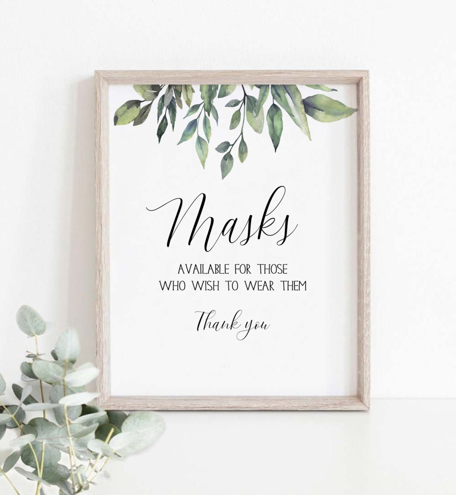 Masks Available Sign Printable Wedding Masks Sign Social - Etsy