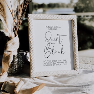 Please Sign Our Guest Quilt, Wedding Quilt Guestbook Sign, Please Sign ...