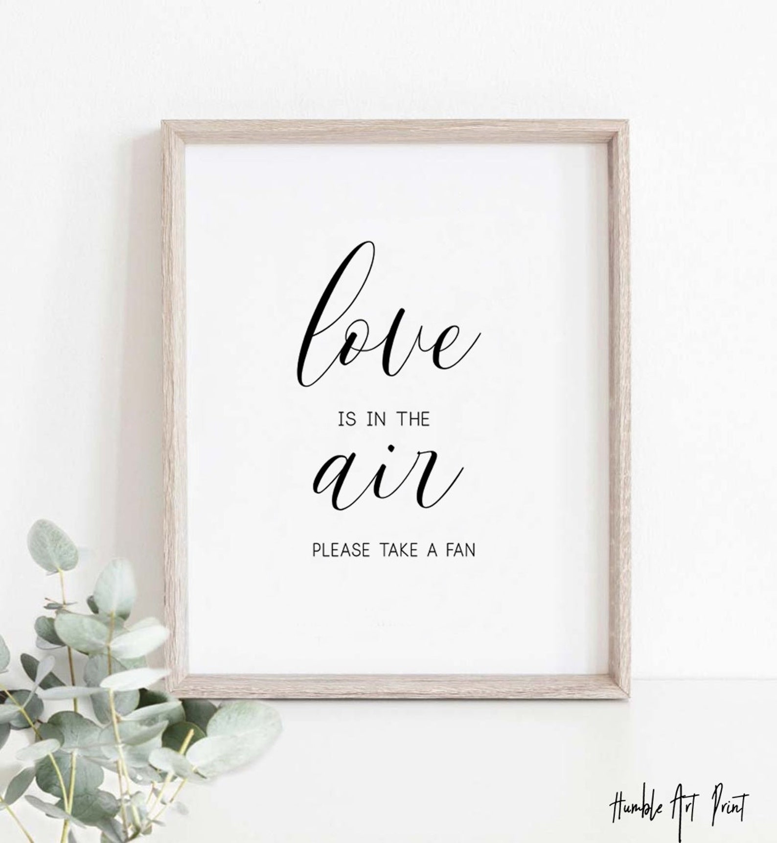 Love is in the Air Please Take A Fan Sign Wedding Fans Sign - Etsy