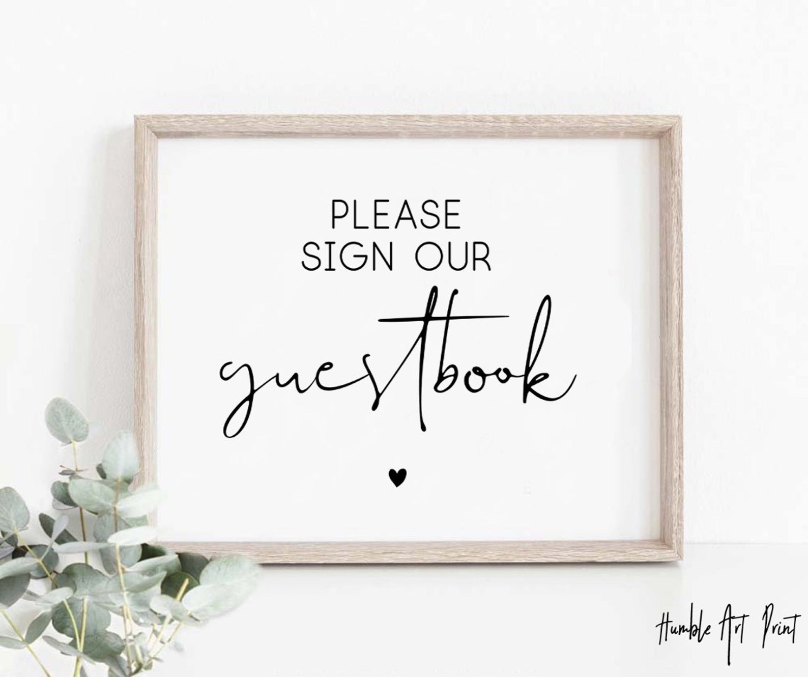 Please Sign Our Guestbook Sign , Printable Wedding Guestbook Sign ...