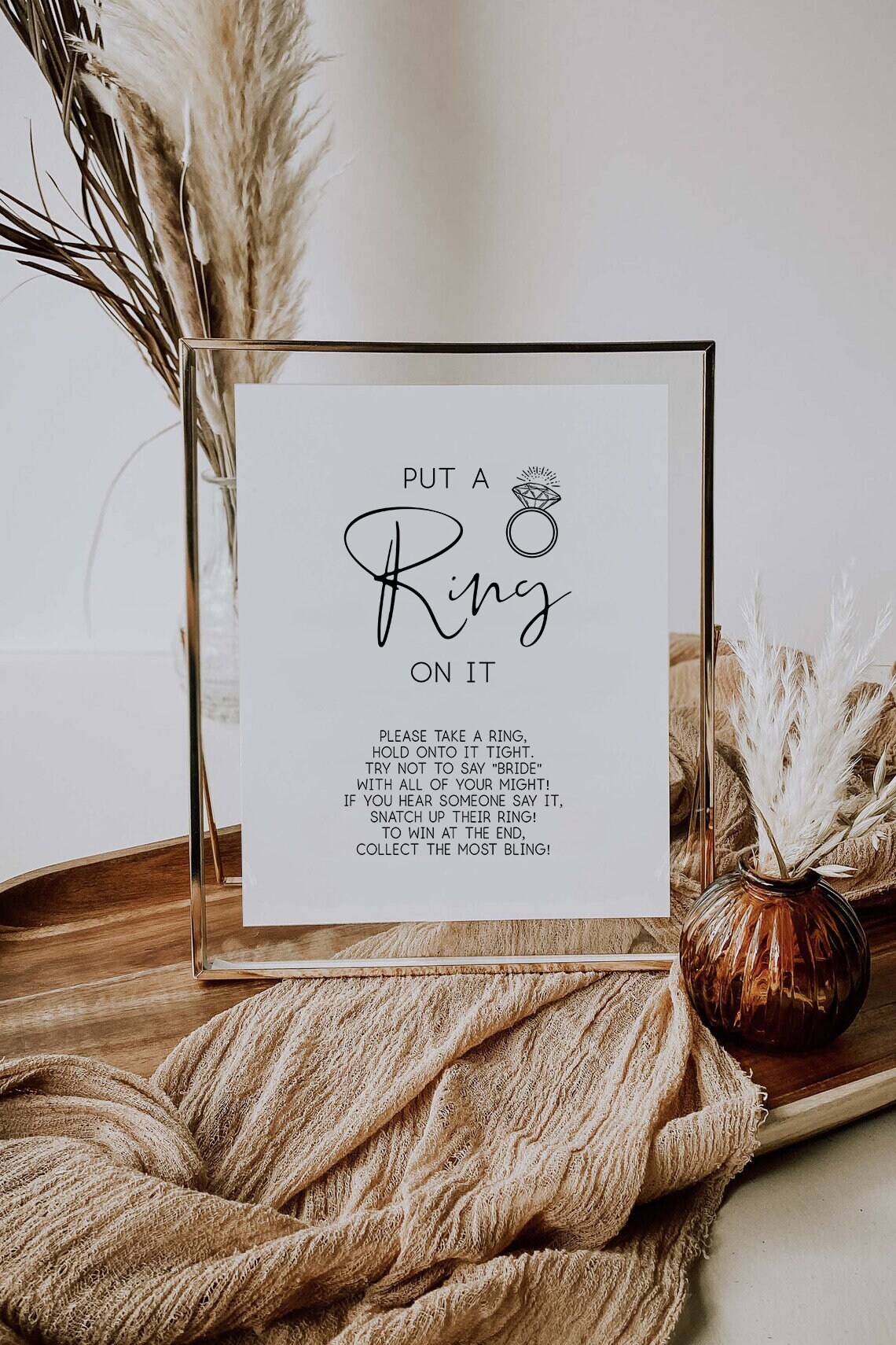 Put A Ring on It Game Ring Game Bridal Shower Games - Etsy