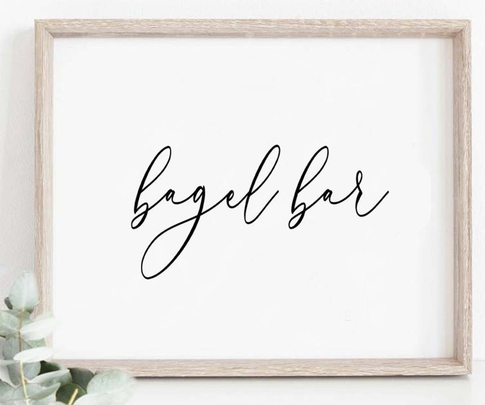 Bagel Bar Sign Printable Bagel Bar Signbreakfast Bar - Etsy