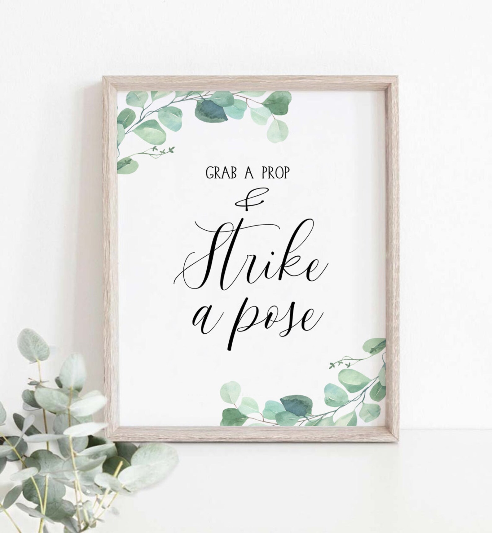 Grab A Prop and Strike A Pose Sign Selfie Station Photobooth - Etsy