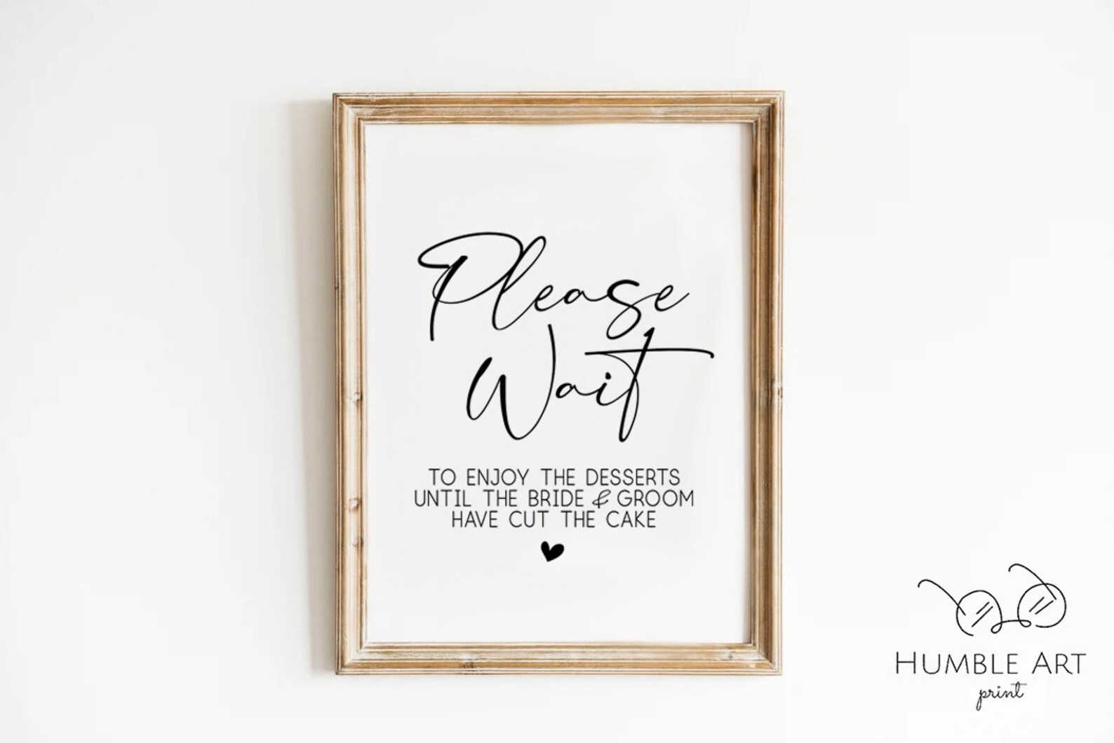Please Wait to Enjoy the Desserts Dessert Bar Sign Bridal - Etsy