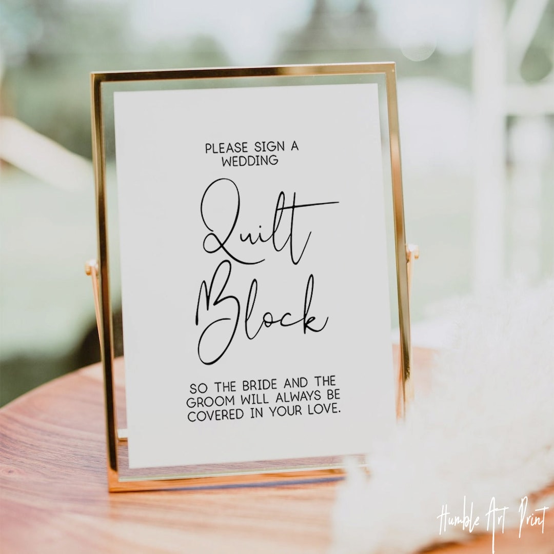 Please Sign Our Guest Quilt, Wedding Quilt Guestbook Sign, Please Sign ...