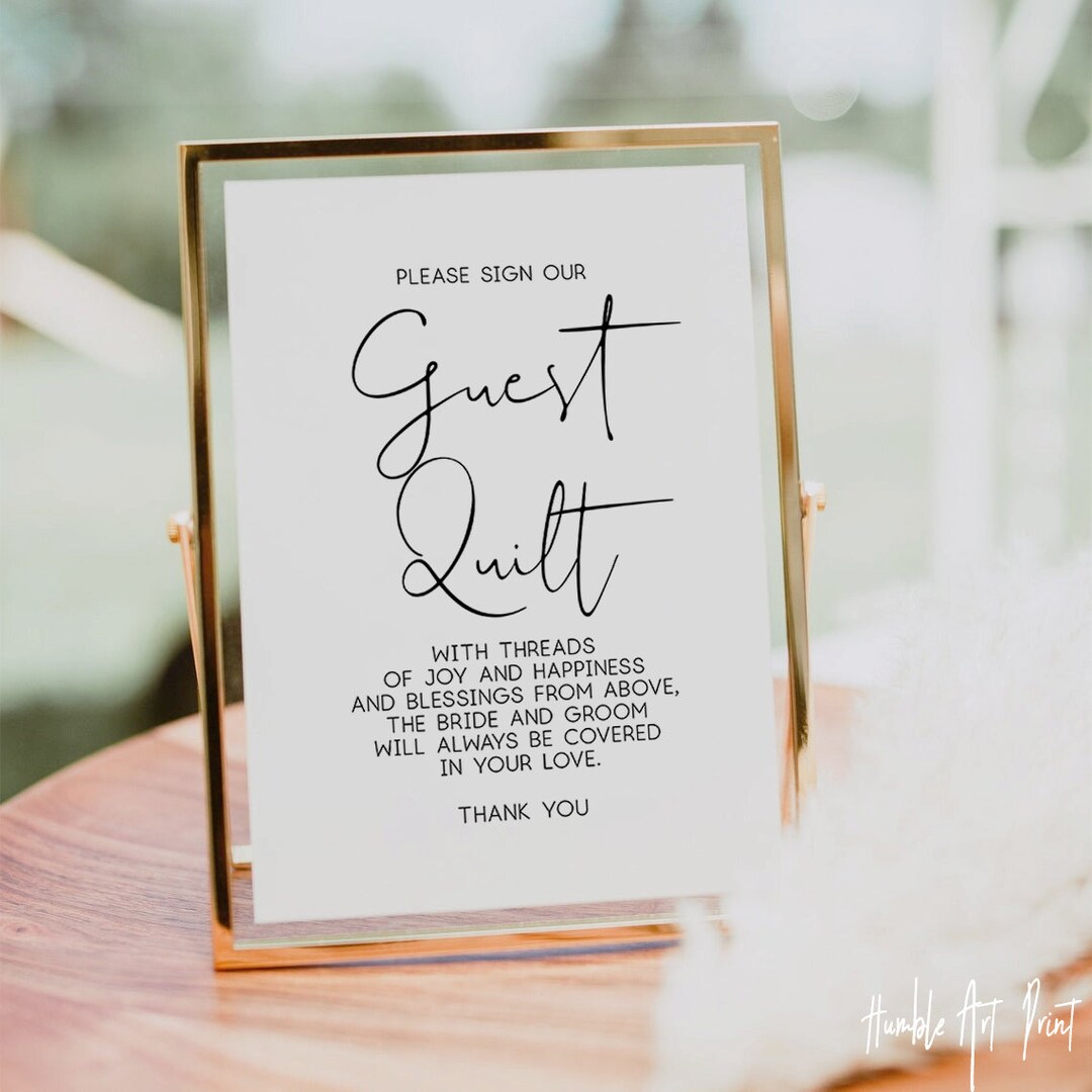 Please Sign Our Guest Quilt, Wedding Quilt Guestbook Sign,guestbook ...